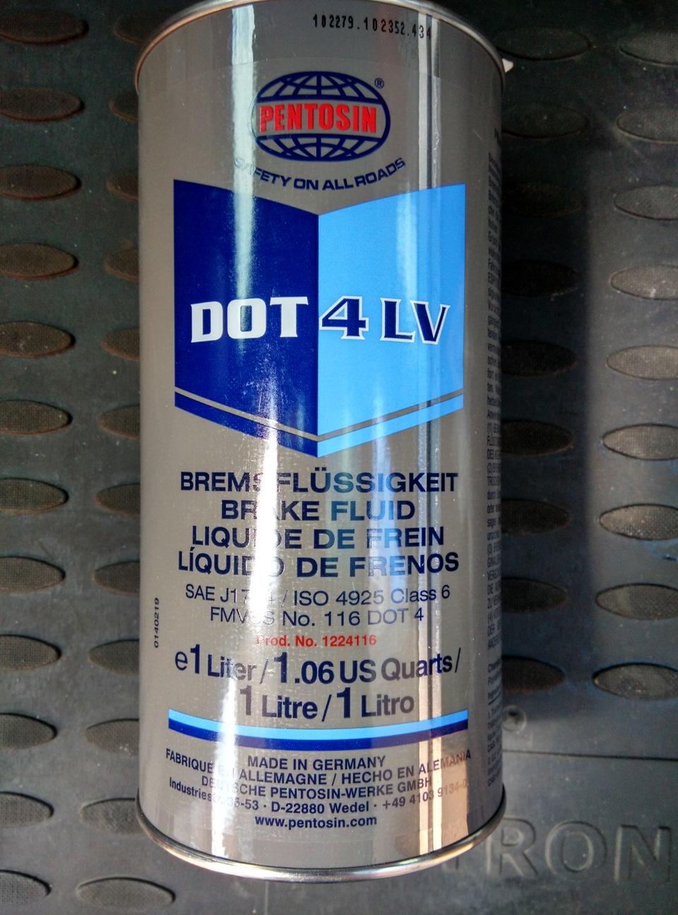 1224116 Жидкость тормозная PENTOSIN | Запчасти на DRIVE2