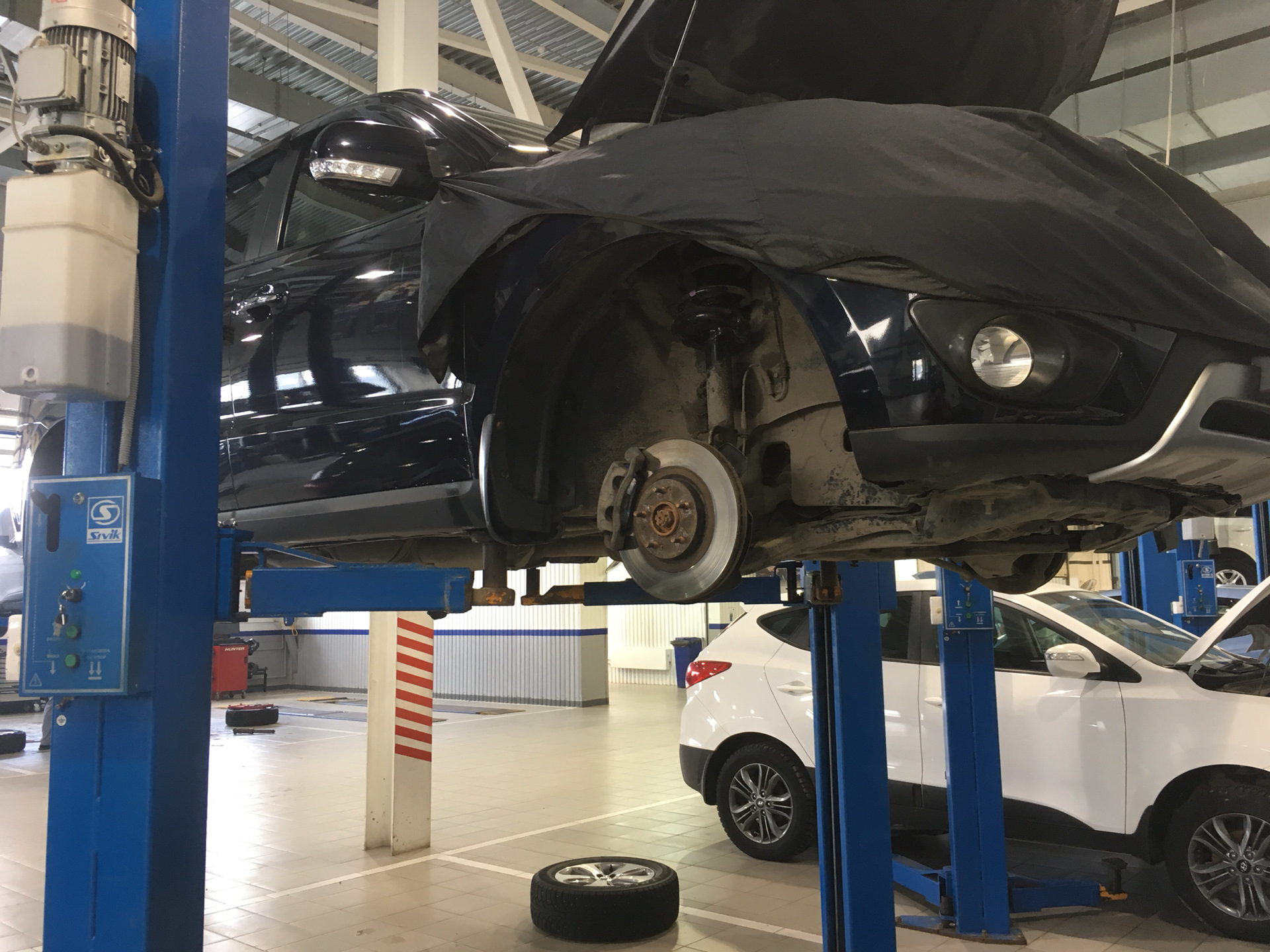 Датчик температуры наружного воздуха и ТО 145000 — Hyundai Santa Fe (2G ...