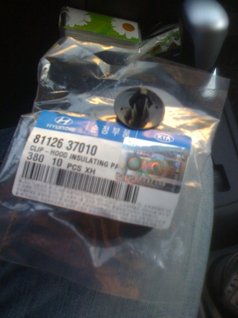 8112637010 Клипса утеплителя капота KIA HYUNDAI | Запчасти на DRIVE2