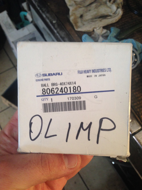 806240180 Подшипник ball bearing 40x74x14 SUBARU | Запчасти на DRIVE2
