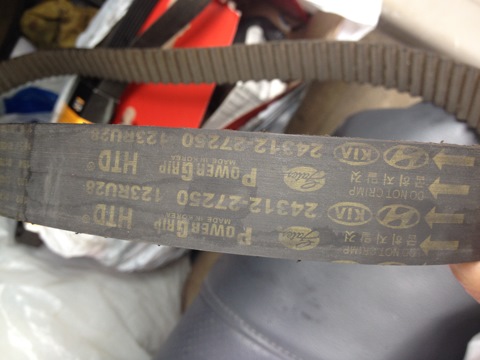 2431227250 Ремень ГРМ KIA HYUNDAI | Запчасти на DRIVE2