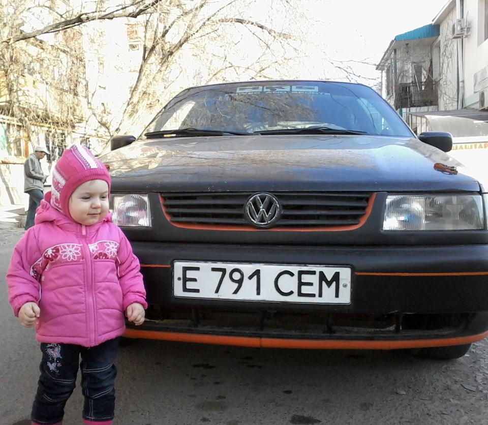 Дочь и машина — Volkswagen Passat B4, 1,9 л, 1996 года | просто так ...