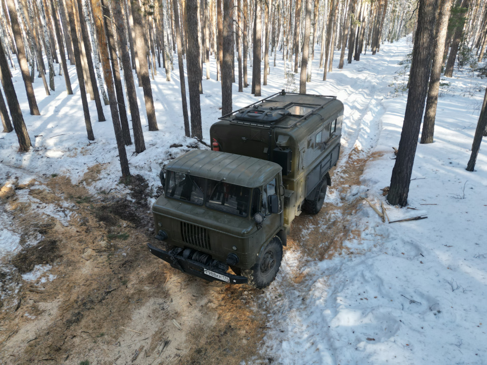 Поездка в лес — ГАЗ 66, 5,5 л, 1973 года | просто так | DRIVE2