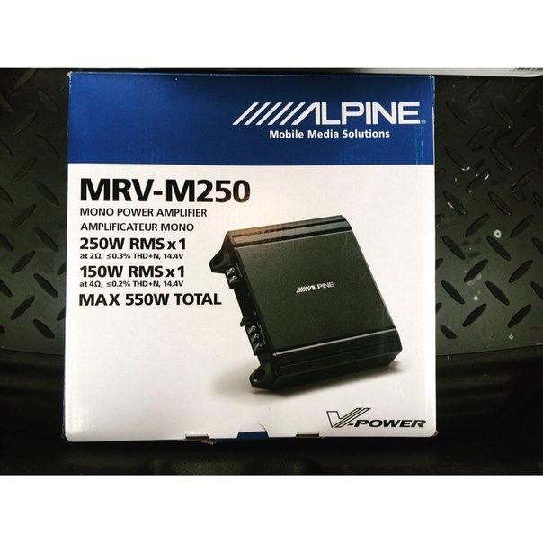 Усилитель моноблок ALPINE MRV-M250 — Volkswagen Polo Sedan, 1,6 л, 2014 ...