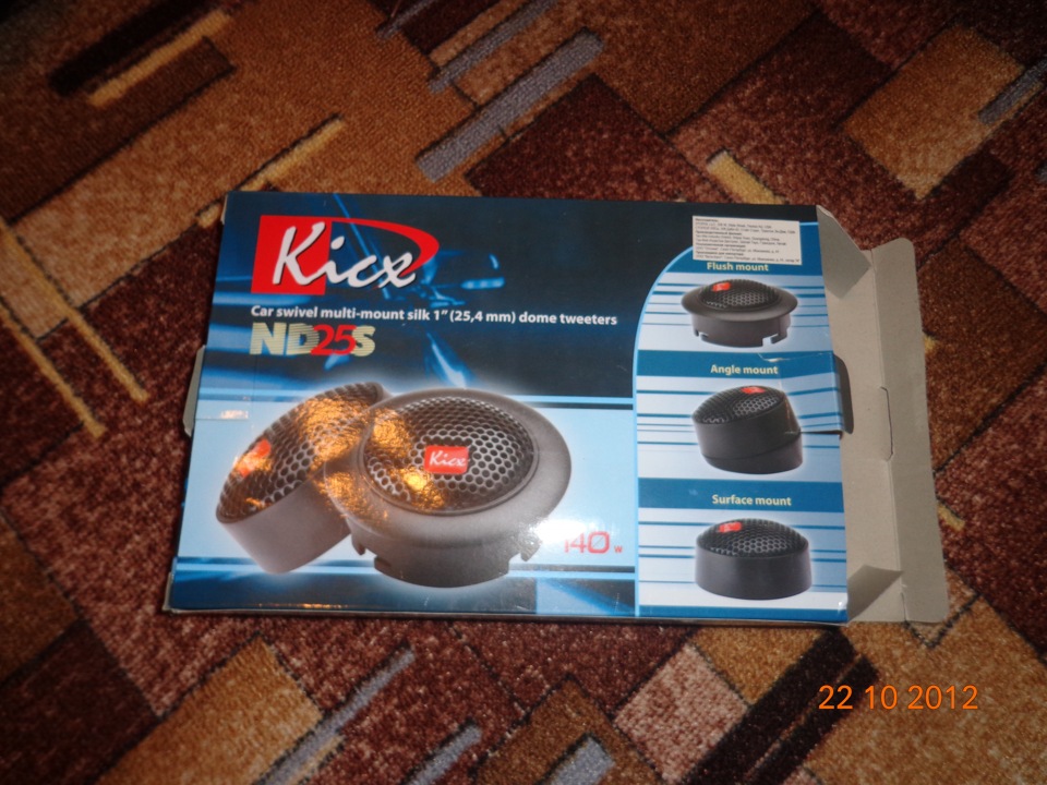 Твитер Kicx ND-25S — Mitsubishi Lancer X, 1,5 л, 2008 года | автозвук | DRIVE2