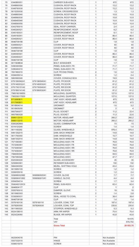 7571060061 Молдинг стекла передней правой двери TOYOTA LEXUS | Запчасти ...
