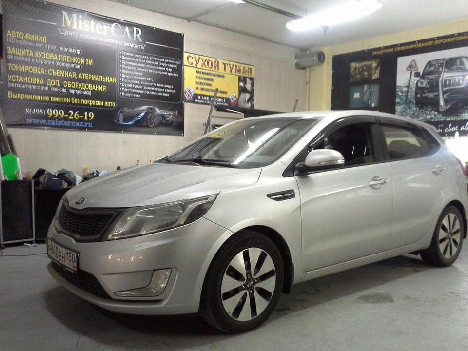 Тонировка — KIA Rio 5-door (3G), 1,6 л, 2013 года | тюнинг | DRIVE2