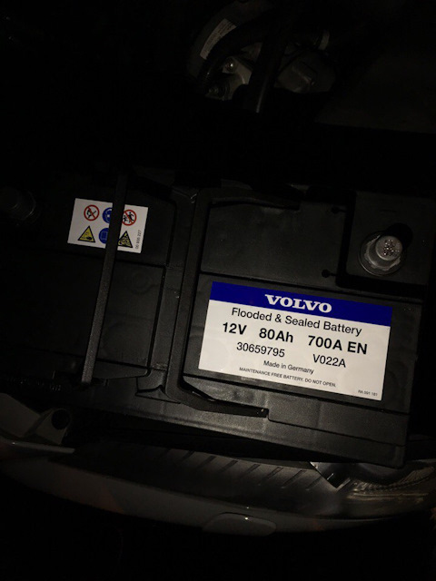 30659795 Стартерная аккумуляторная батарея Volvo | Запчасти на DRIVE2