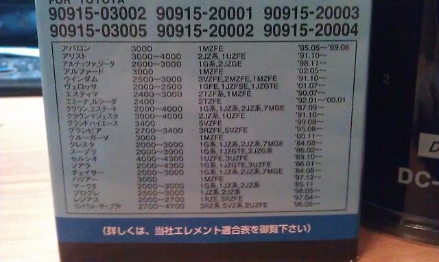 9091520002 Фильтр масляный TOYOTA LEXUS | Запчасти на DRIVE2