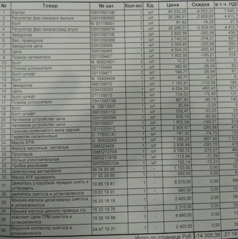 03H109513B Планка успокоителя VAG | Запчасти на DRIVE2