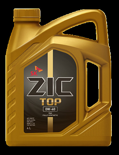 162611 Масло моторное синт ZIC TOP 0W-40 4л ZIC | Запчасти на DRIVE2