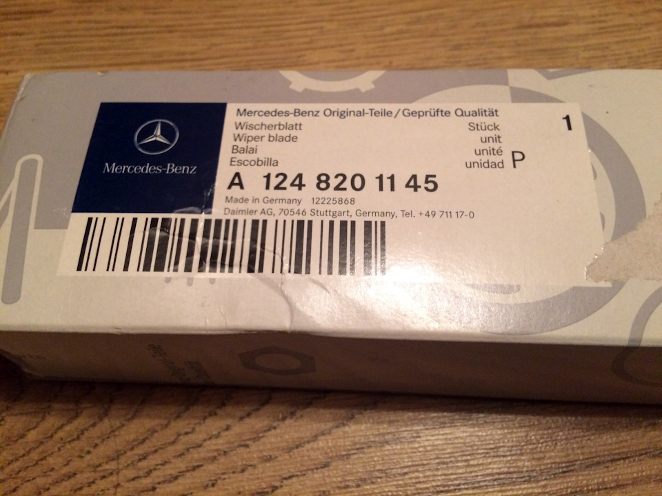 Оригинальный дворник W124 — Mercedes-Benz E-Class (W124), 4,2 л, 1993 ...