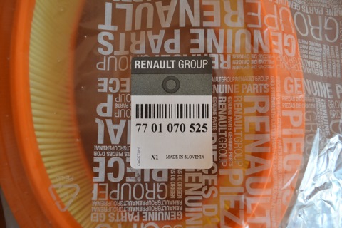 7701070525 Фильтр воздушный двигателя RENAULT | Запчасти на DRIVE2