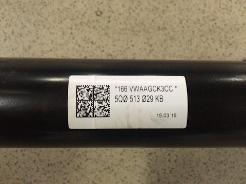5Q0513029KB Газонаполненный амор VAG | Запчасти на DRIVE2