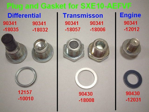 1215710010 Прокладка сливной пробки поддона 501 TOYOTA LEXUS | Запчасти ...