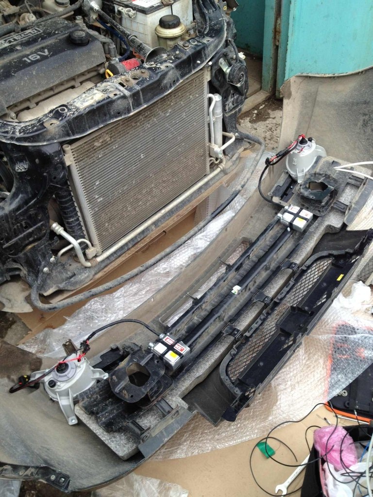 Установка ПТФ и ксенон 5000k — Chevrolet Aveo Sedan (1G), 1,4 л, 2007 ...