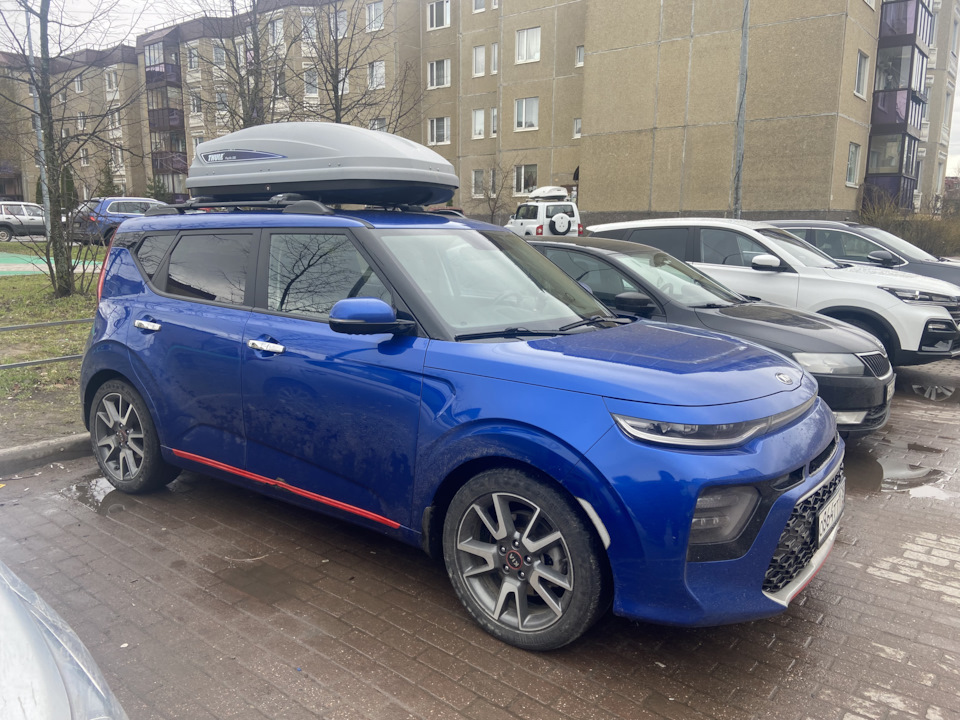 Рейлинги с поперечинами — KIA Soul GT, 1,6 л, 2020 года | аксессуары ...