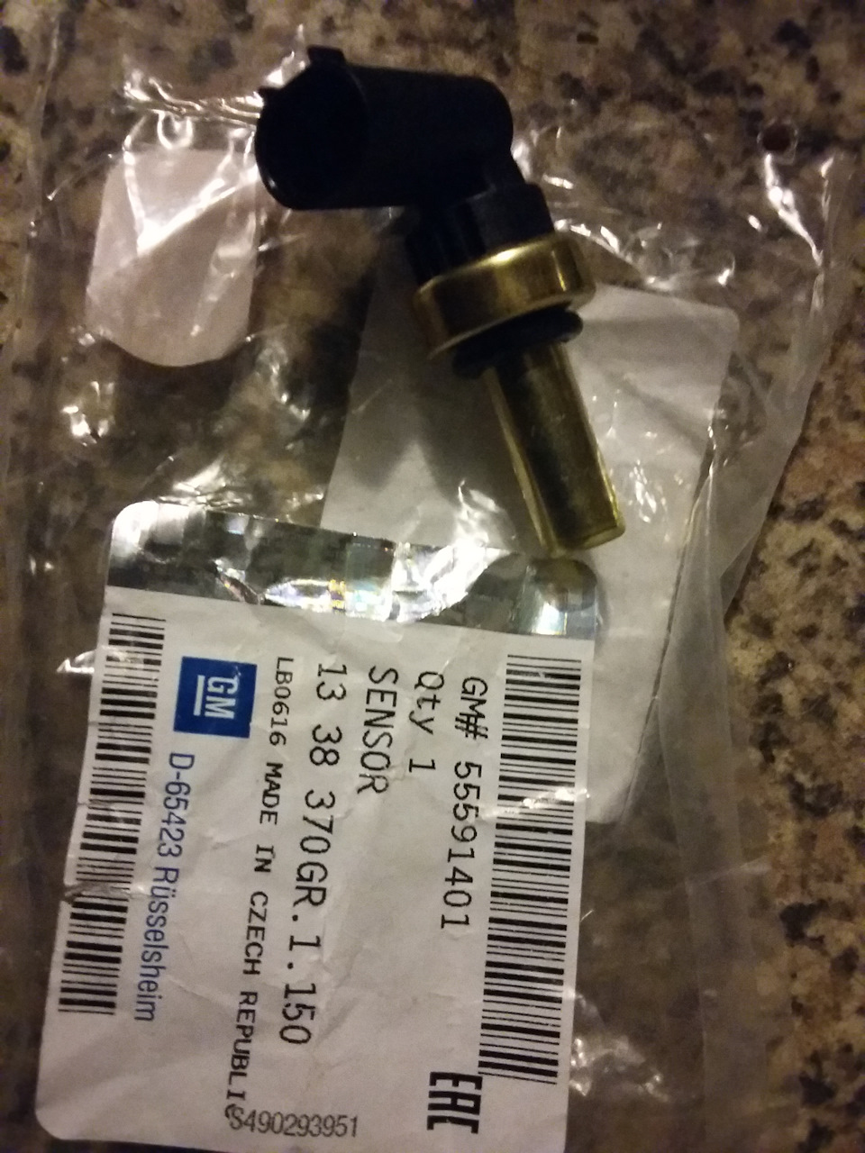 55591401 Датчик температуры охлаждающей жидкости GM | Запчасти на DRIVE2