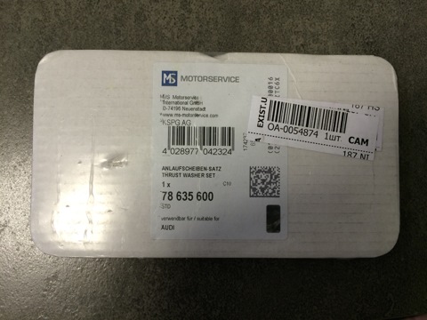 78635600 Упорные шайбы комплект VAG | Запчасти на DRIVE2