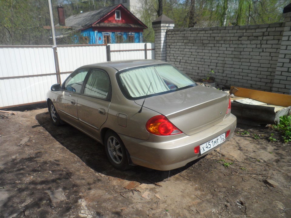 Повесил шторки вместо тонировки=) — KIA Spectra, 1,6 л, 2008 года ...