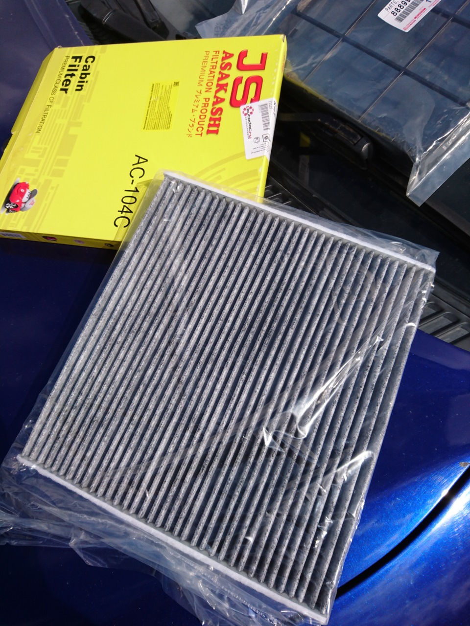 AC104C Фильтр салонный угольный JS ASAKASHI | Запчасти на DRIVE2