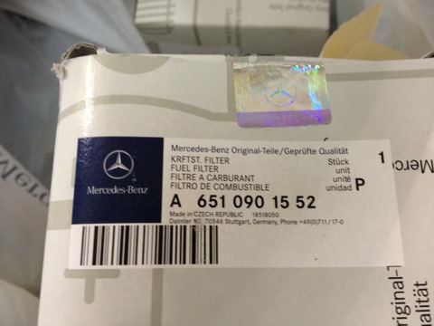 A6510901552 Фильтр топливный Mercedes | Запчасти на DRIVE2