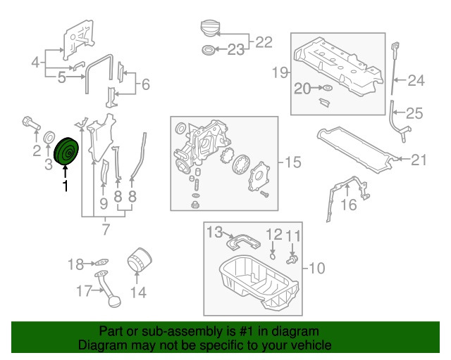 2312426030 Шкив коленвала KIA HYUNDAI | Запчасти на DRIVE2