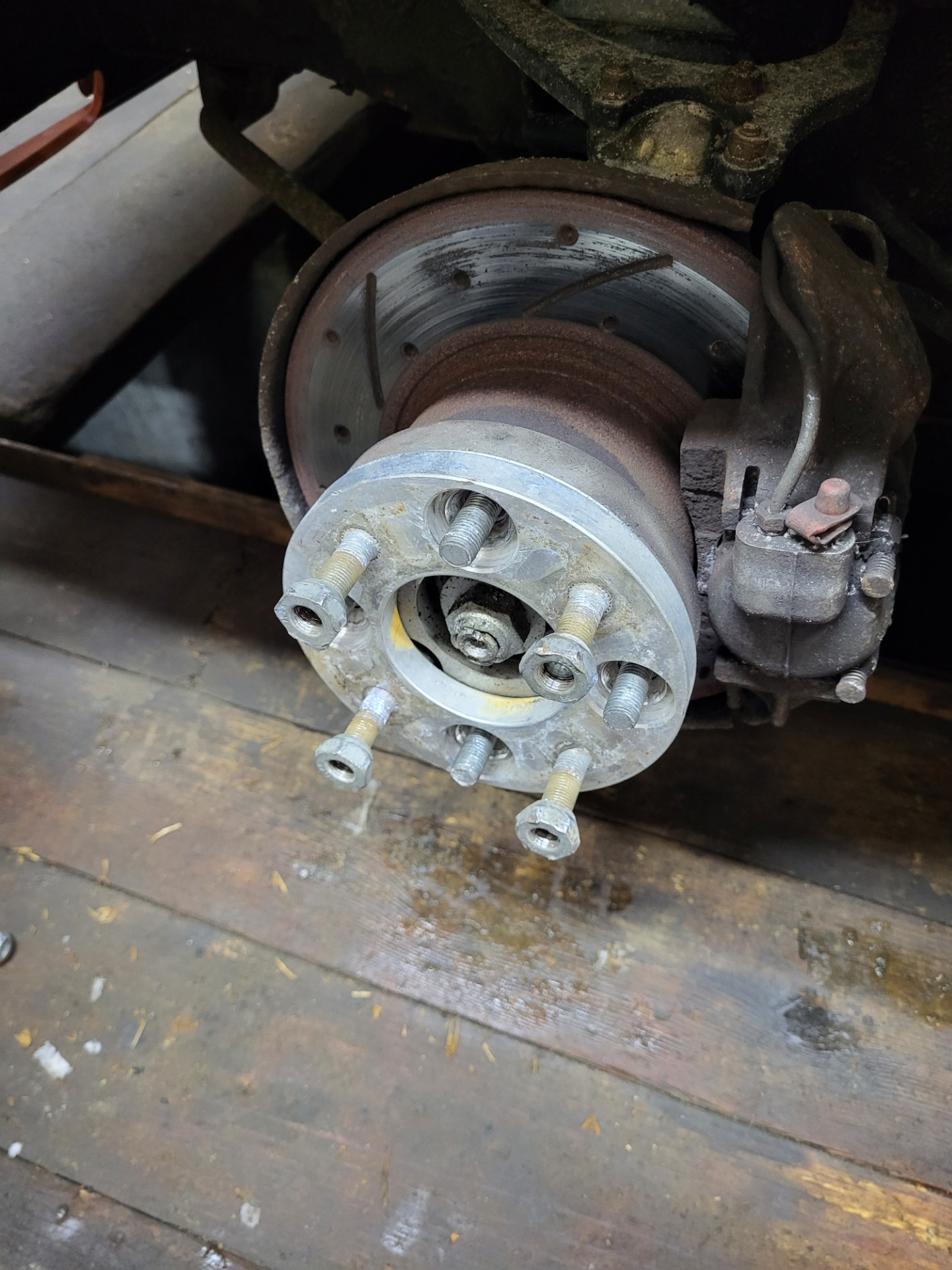 Расширение передней колеи — Lada 2105, 1,3 л, 1982 года | просто так ...