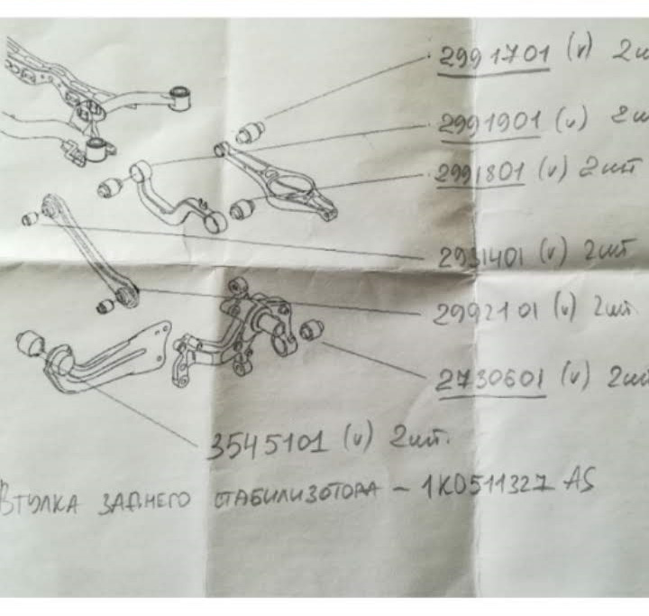 Задняя подвеска — Volkswagen Passat Variant (B6), 2 л, 2006 года ...