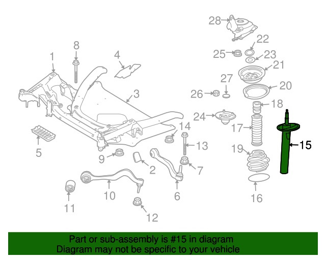 31316766997 Амортизационная стойка Л Пд BMW | Запчасти на DRIVE2