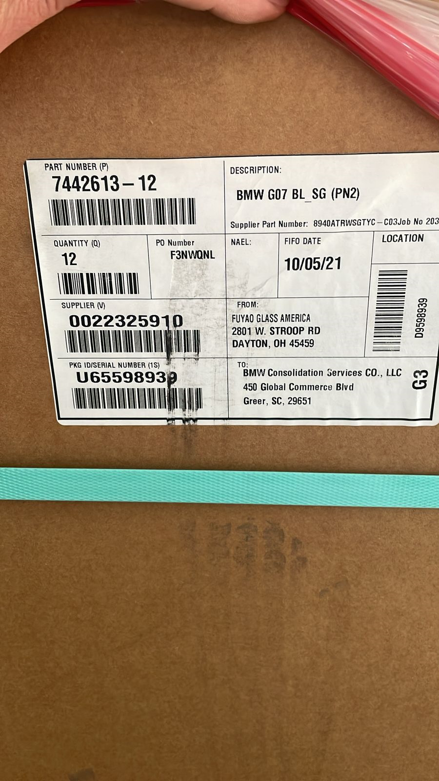 Стекло двери багажника BMW X7 G07 (2018>) 51317442613 — Форт Энерджи на ...