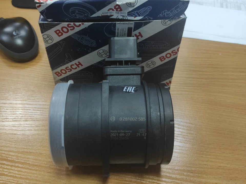 0281002585 ДАТЧИК МАССОВОГО РАСХОДА ВОЗДУХА BOSCH | Запчасти на DRIVE2