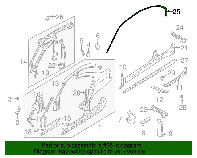 51138208499 Декоративная планка водосточн. желобка Л BMW | Запчасти на ...