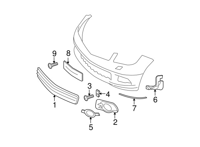 A2048852874 Накладка бампера переднего Mercedes | Запчасти на DRIVE2