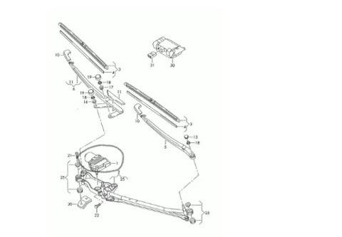 7L6955119B Мотор стеклоочистителя передний VAG | Запчасти на DRIVE2