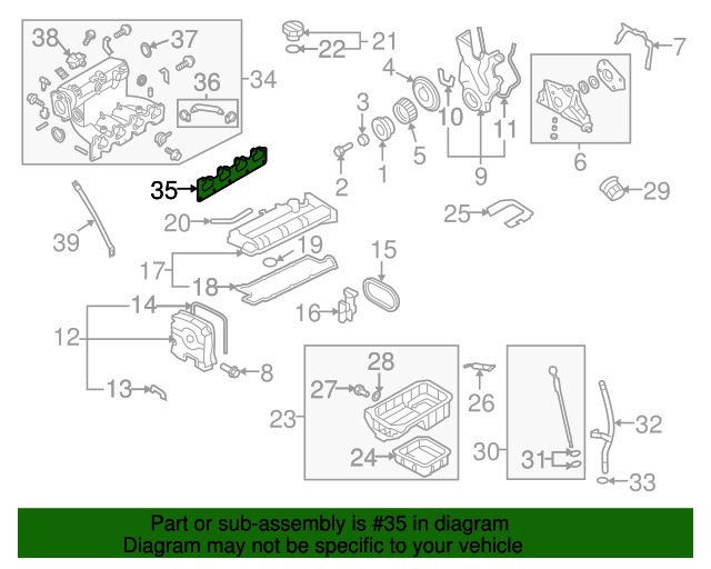 2841123600 Прокладка впускного коллектора двигателя KIA HYUNDAI ...