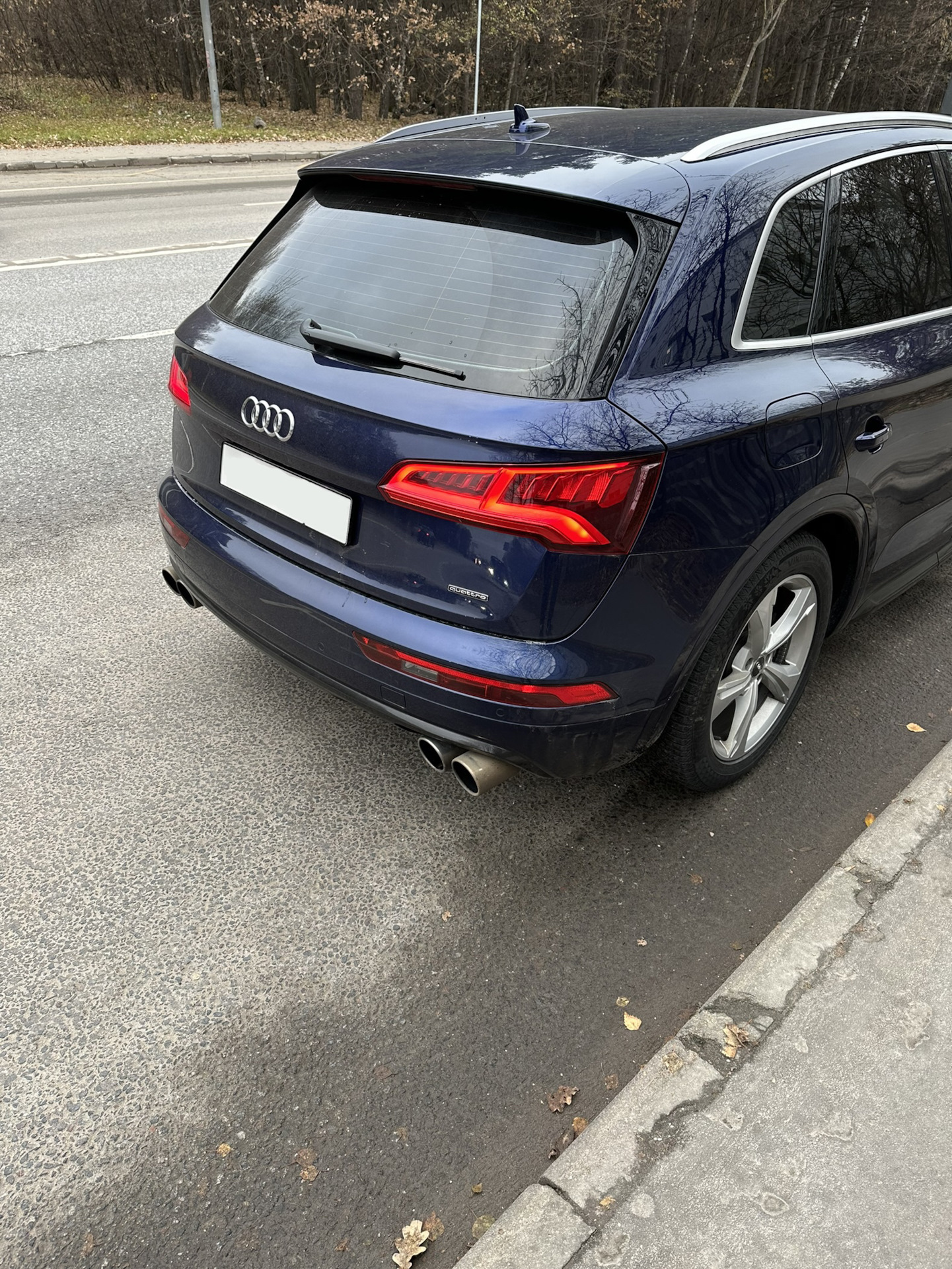 Снова выхлоп — Audi Q5 (2G), 2 л, 2017 года | стайлинг | DRIVE2