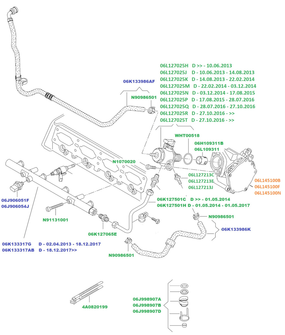 06L127025K Топливный насос для Audi Q5 VAG | Запчасти на DRIVE2