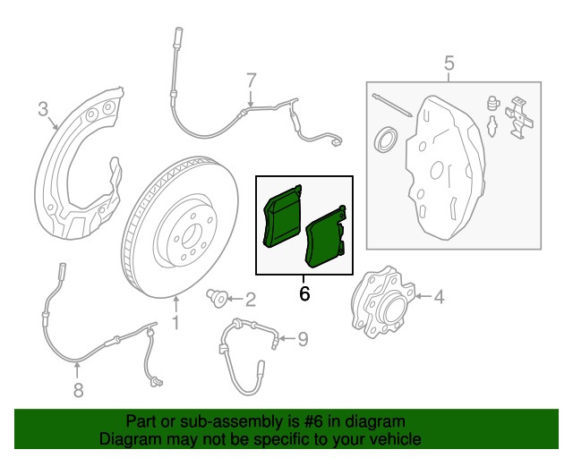 34106888459 Колодки тормозные передние к-кт X5 G05 2018> BMW | Запчасти ...