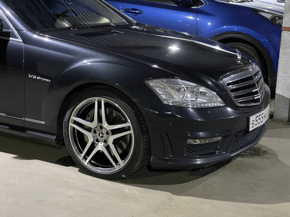 Кованные диски R20 от S63 AMG — Mercedes-Benz S-Class (W221), 4,7 л ...