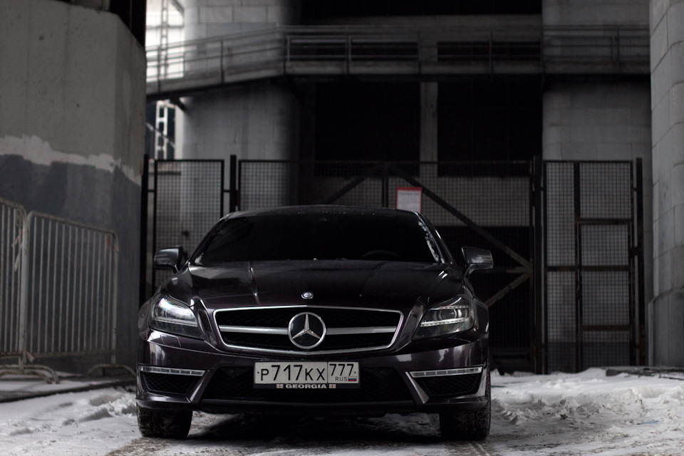 First winter set. — Mercedes-Benz CLS 63 AMG (C218), 5,5 л, 2014 года ...