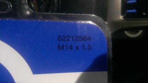 82212564 Комплект секреток колёсных CHRYSLER | Запчасти на DRIVE2