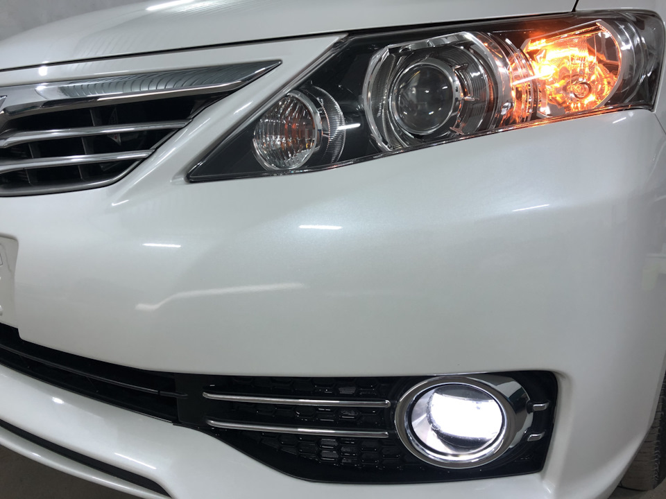LED и накладки на туманки — Toyota Allion (T260), 2 л, 2015 года ...