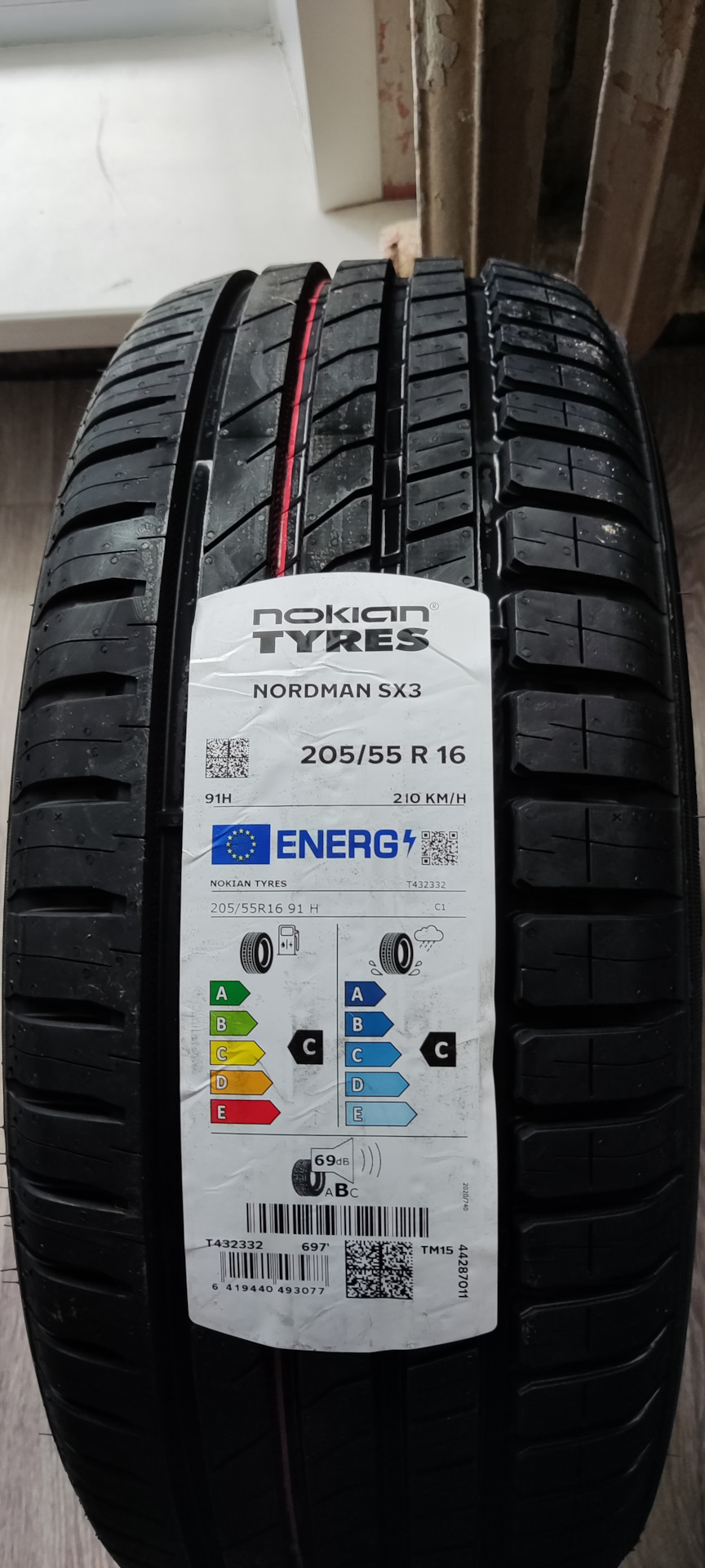 Nokian Nordman SX3 205/55 R16 — Opel Astra H GTC, 1,6 л, 2006 года ...