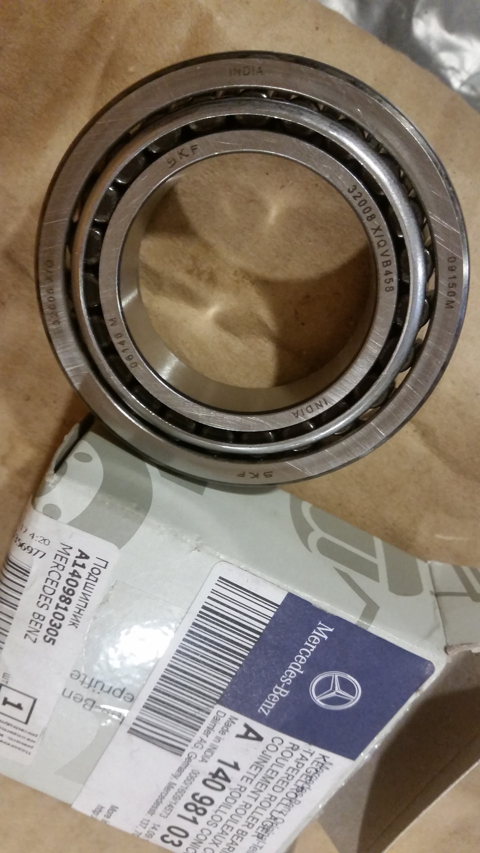 A1409810305 Подшипник роликовый конический ступицы Mercedes | Запчасти ...