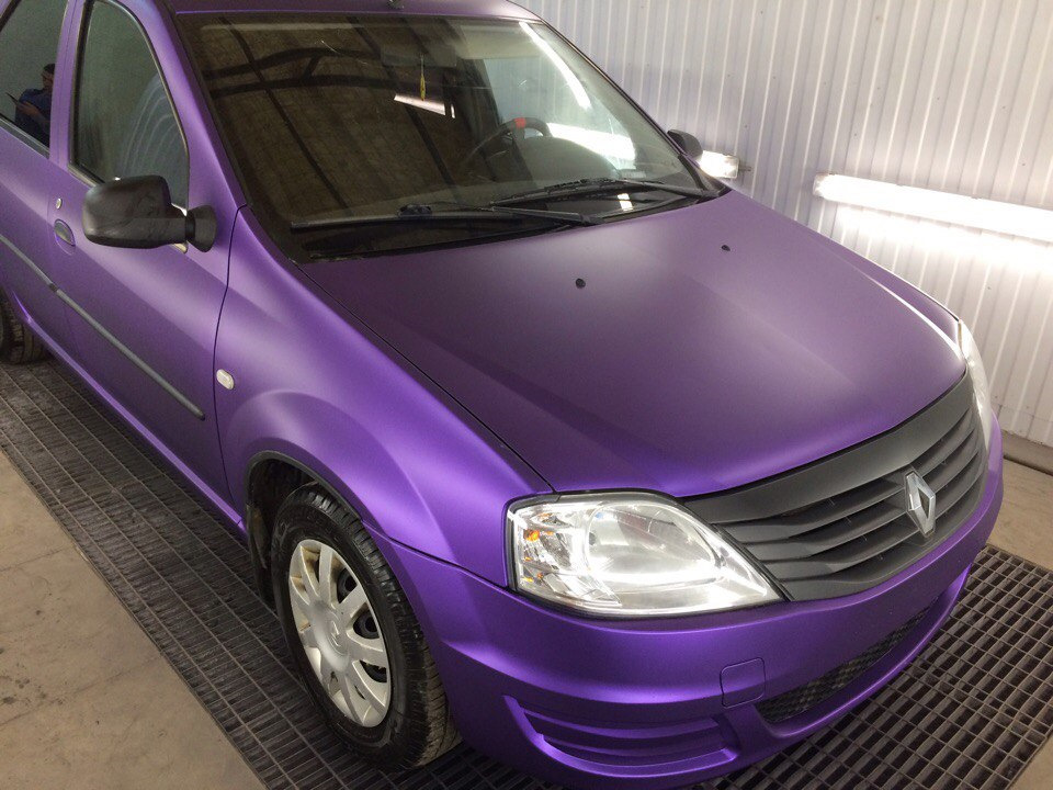 Renault Logan — plum crazy candy pearl — Renault Logan (1G), 1,6 л ...
