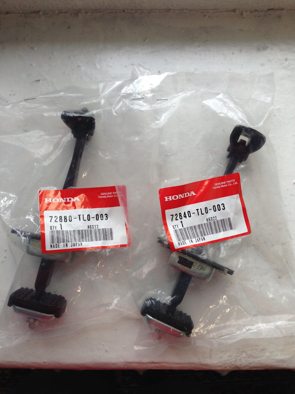 72880TL0003 Ограничитель открыва Honda | Запчасти на DRIVE2