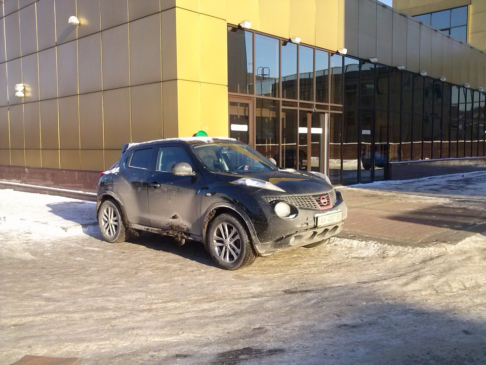 Первые снега на Juke Puke with Kenda tire — Nissan Juke (1G), 1,6 л ...