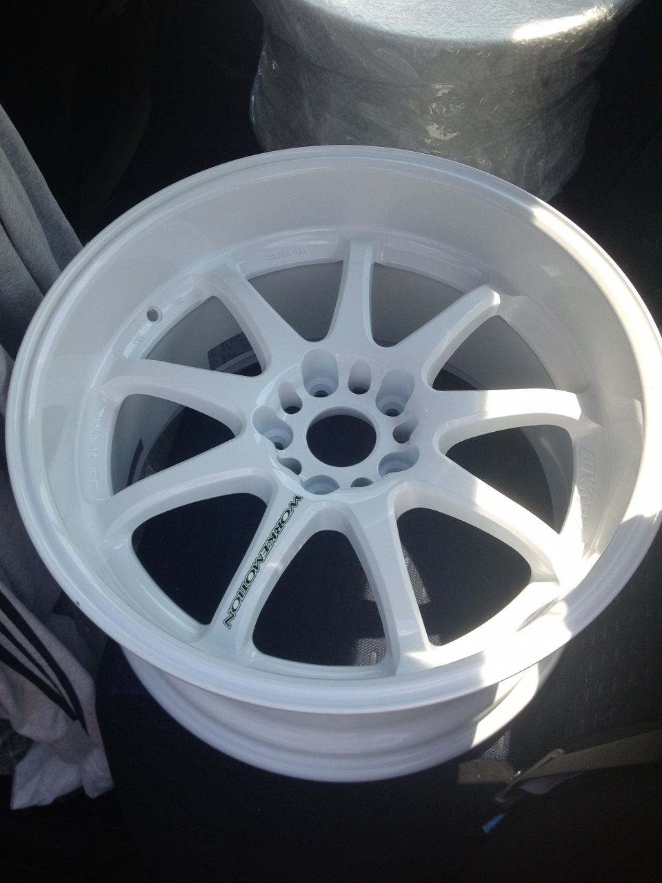 Work XD9 — Mitsubishi Lancer Evolution VIII, 2 л, 2004 года | колёсные диски | DRIVE2