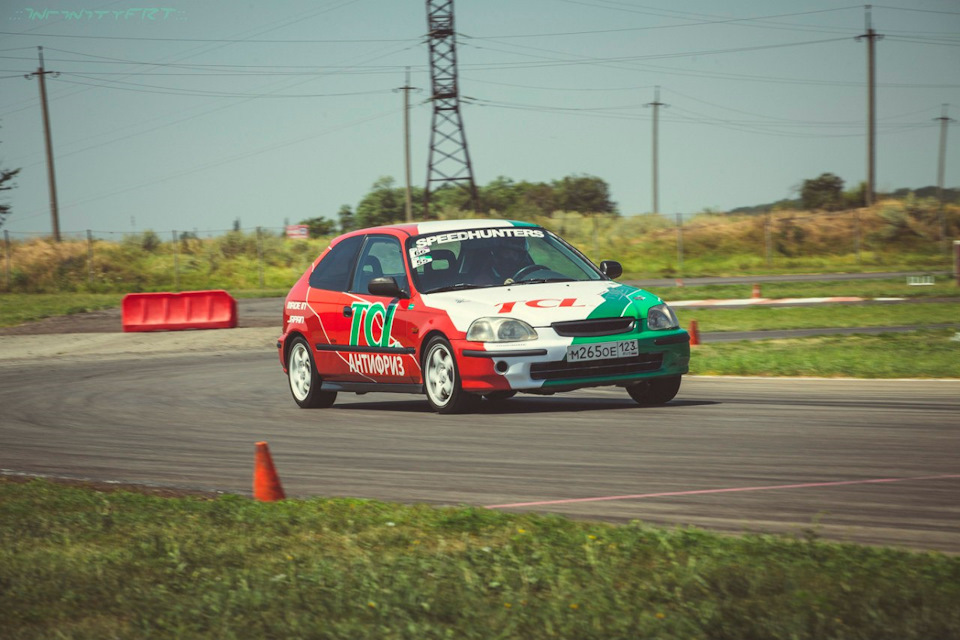 Четвертый этап Time Attack KKFA 2016 — Honda Civic Hatchback (6G), 1,6 л, 1998 года ...